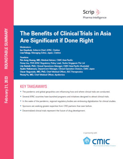 CMIC Group | Clinical Trials in Asia: A Favorable Landscape